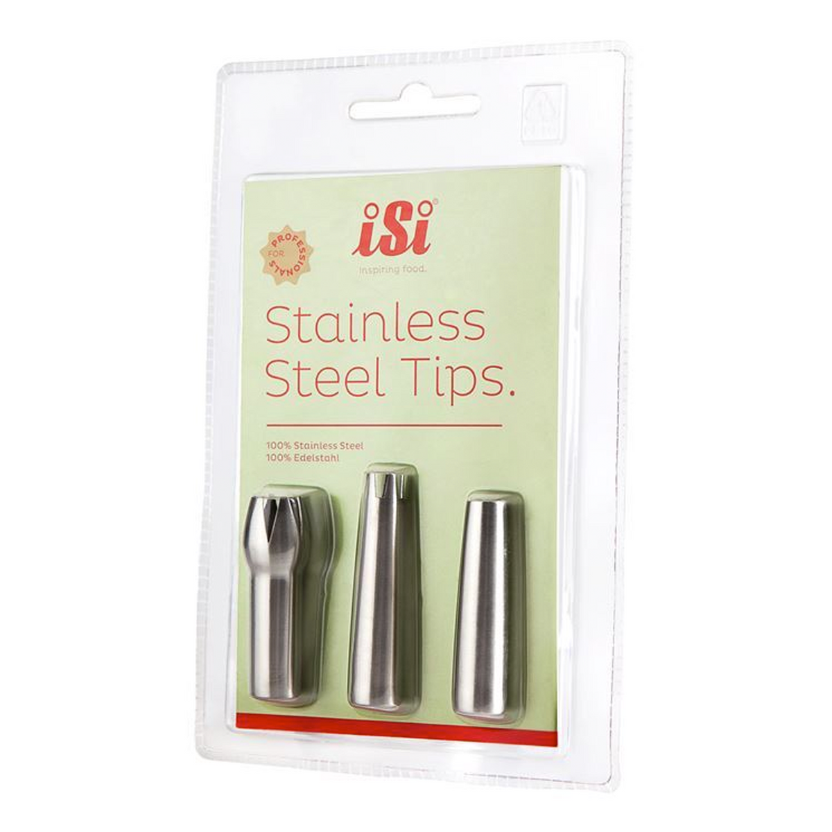 Stainless Steel Decorator Tips, Set of 3 | iSi-Store